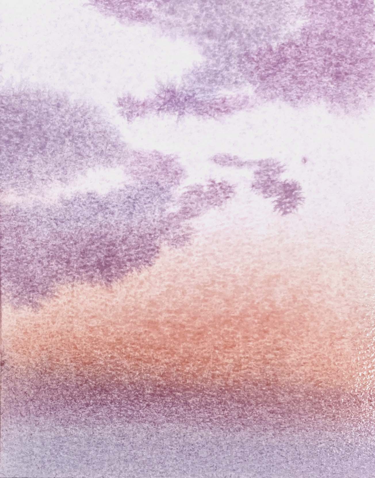 How to paint Sunset: Step-by-Step Easy watercolor Tutorial