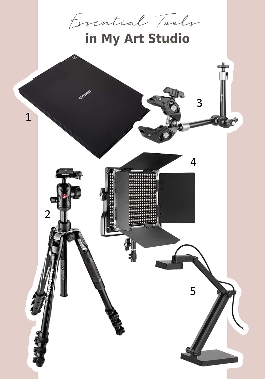 5 Essential Tools I Use in My Art Studio